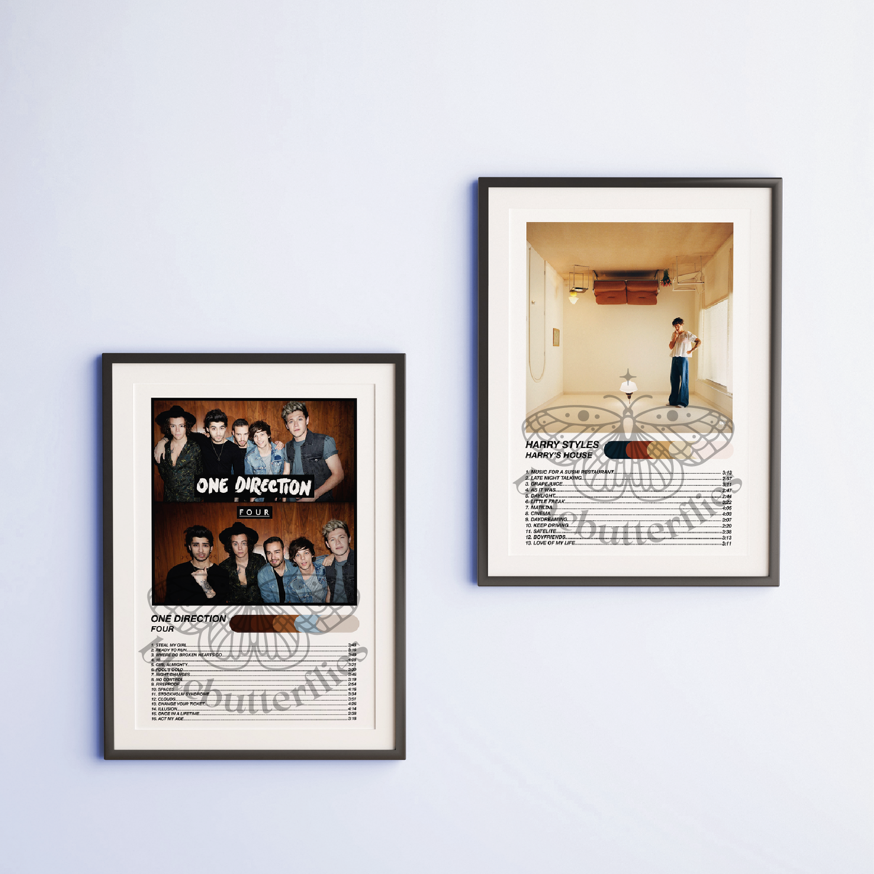 1D Album Cover Poster – blacbutterflies