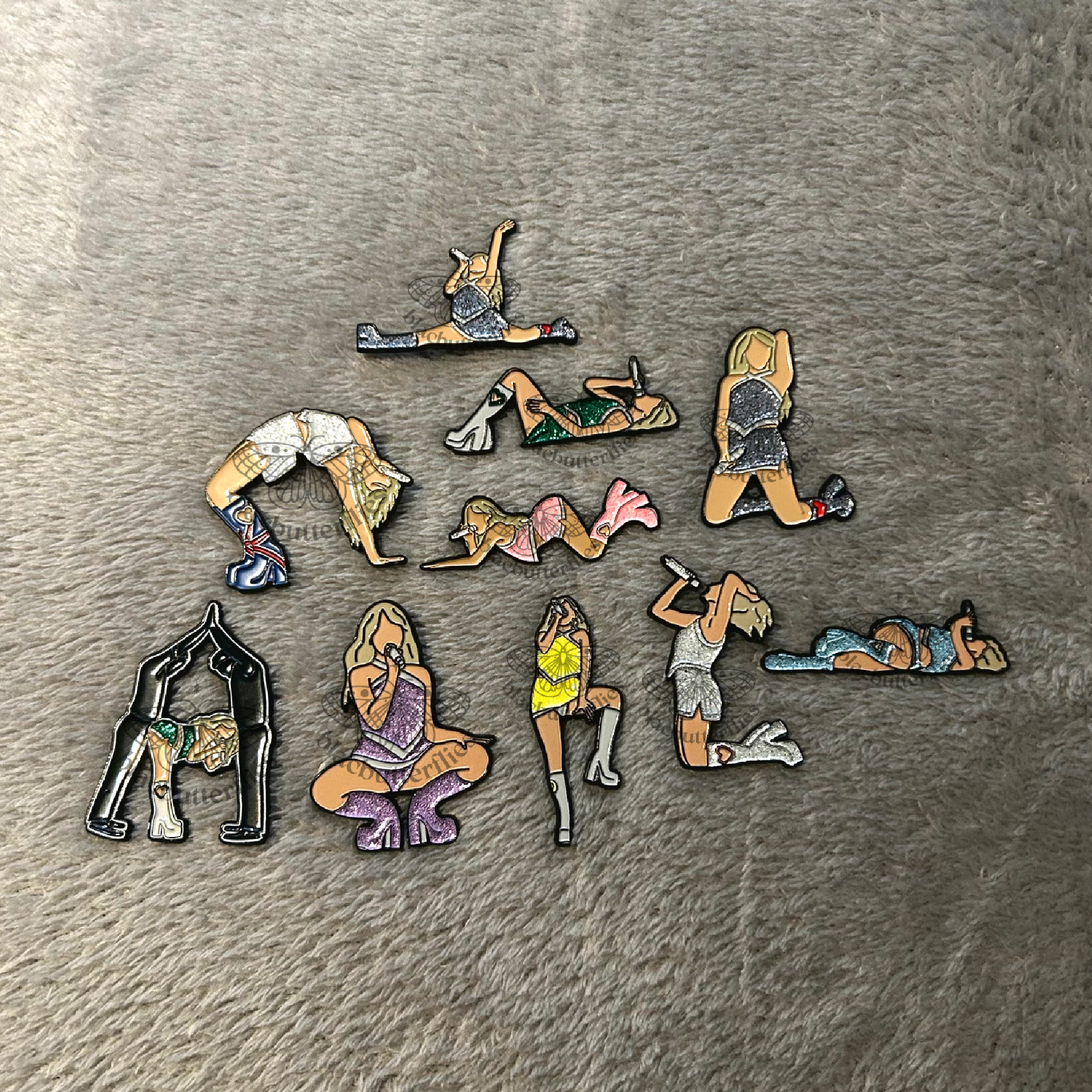 Juno Pose Pin Badges – blacbutterflies